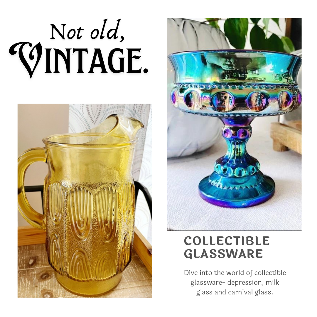 Exploring the Differences: Depression Glass, Carnival Glass, and Milk ...